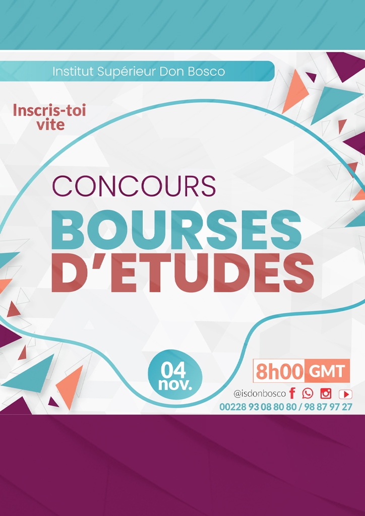 Concours de Bourse, Institut Supérieur Don Bosco Institut Supérieur Don Bosco, Lomé