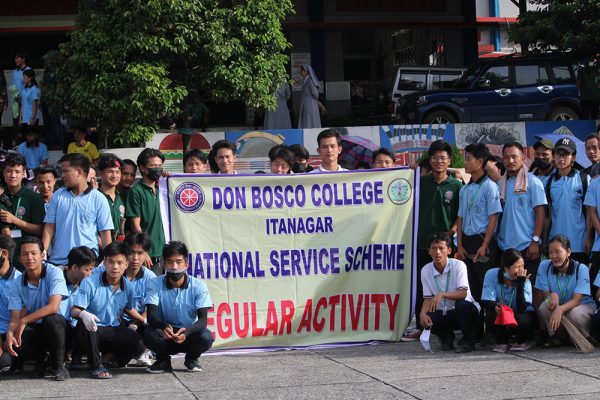 Don Bosco College Itanagar holds a cleanliness drive to commemorate the 153rd Birth Anniversary ...