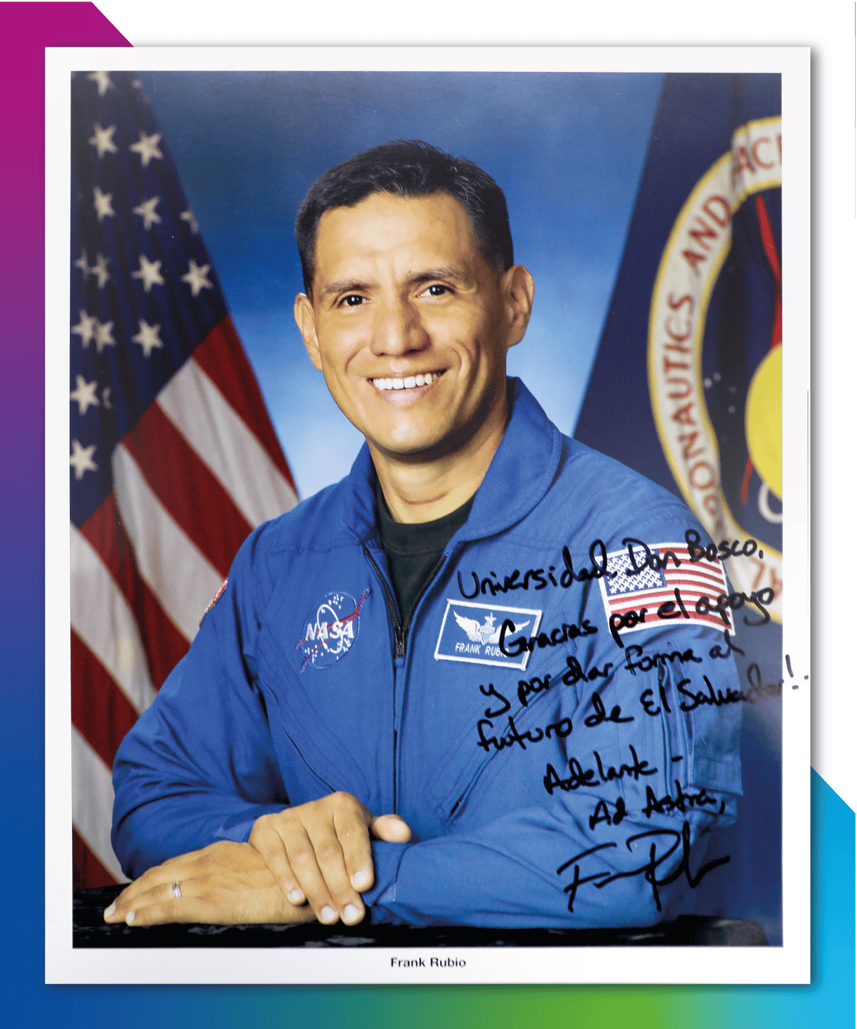 Astronauta de la NASA Frank Rubio visita la Universidad Don Bosco